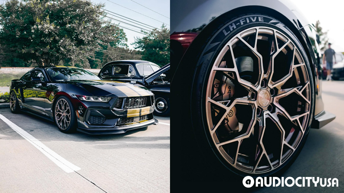 2024 Ford Mustang on 20" Stance Wheels SF10 Brushed Dual Bronze ...
