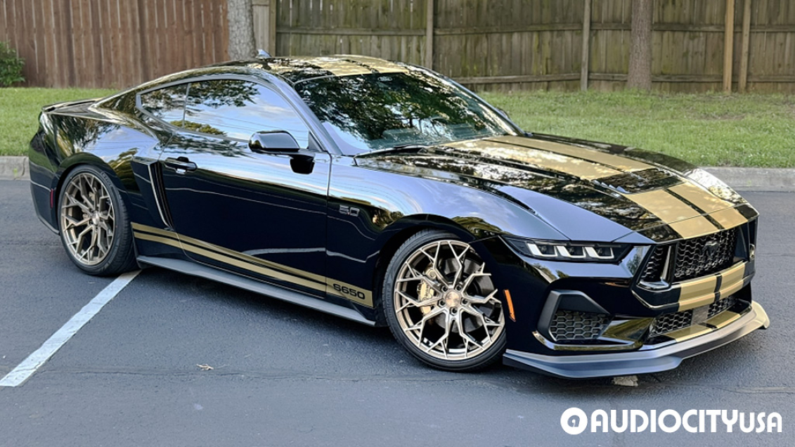 2024 Ford Mustang on 20" Stance Wheels SF10 Brushed Dual Bronze ...