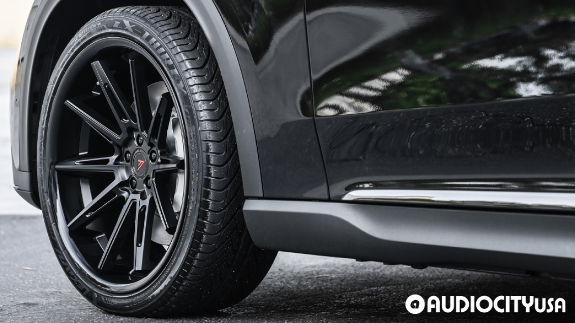 2024 Mercedes-EQ EQE SUV on 22" Ferrada Wheels CM2 Matte Black with ...