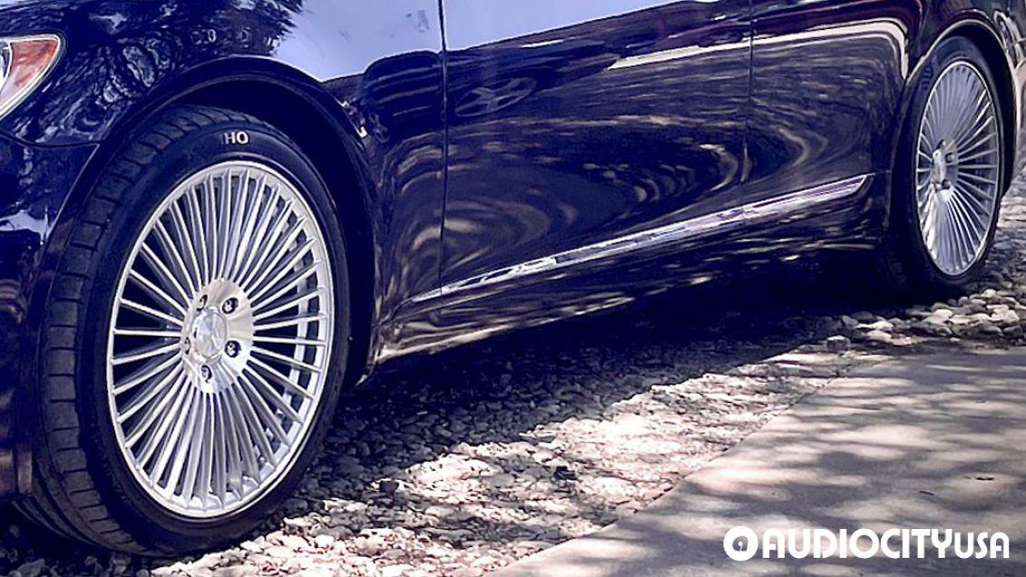 2011 Lexus LS Series on 20" Road Force Wheels RF35 Silver Machined ...