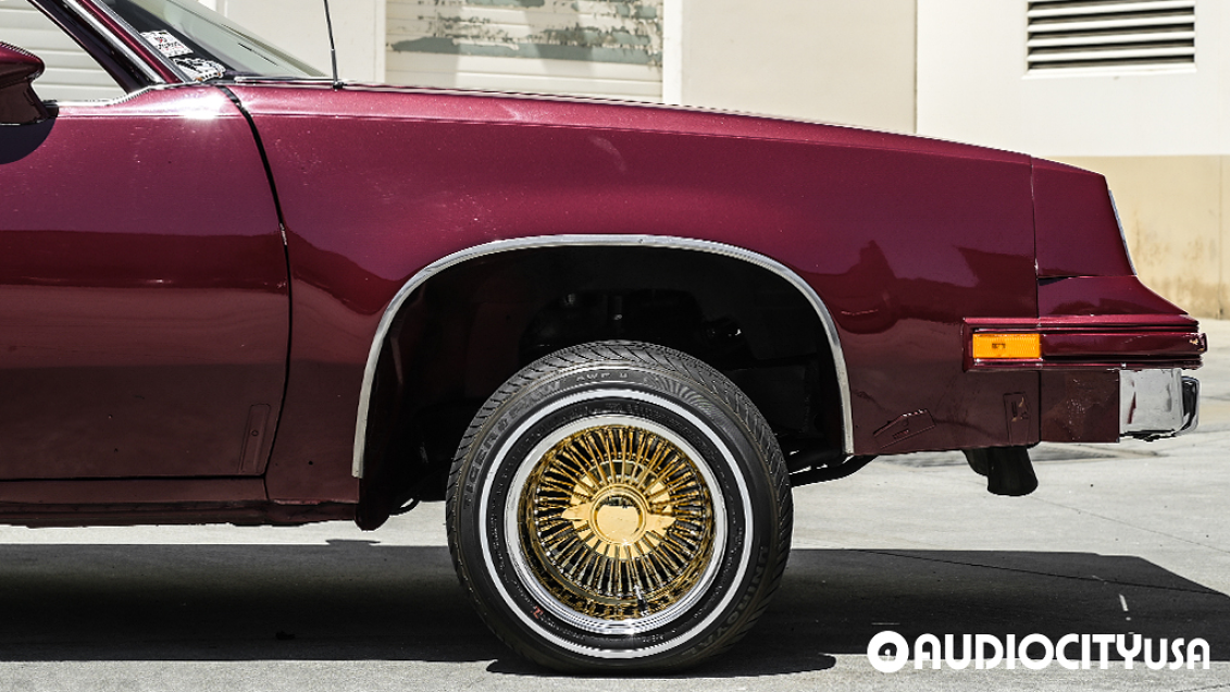 1984 Oldsmobile Cutlass LA Wire Reverse 100-Spoke Straight Lace 13 inch ...