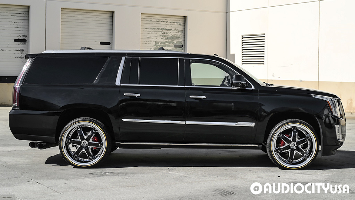 2015 Cadillac Escalade on 24" Diablo Wheels Fury Chrome with Black ...