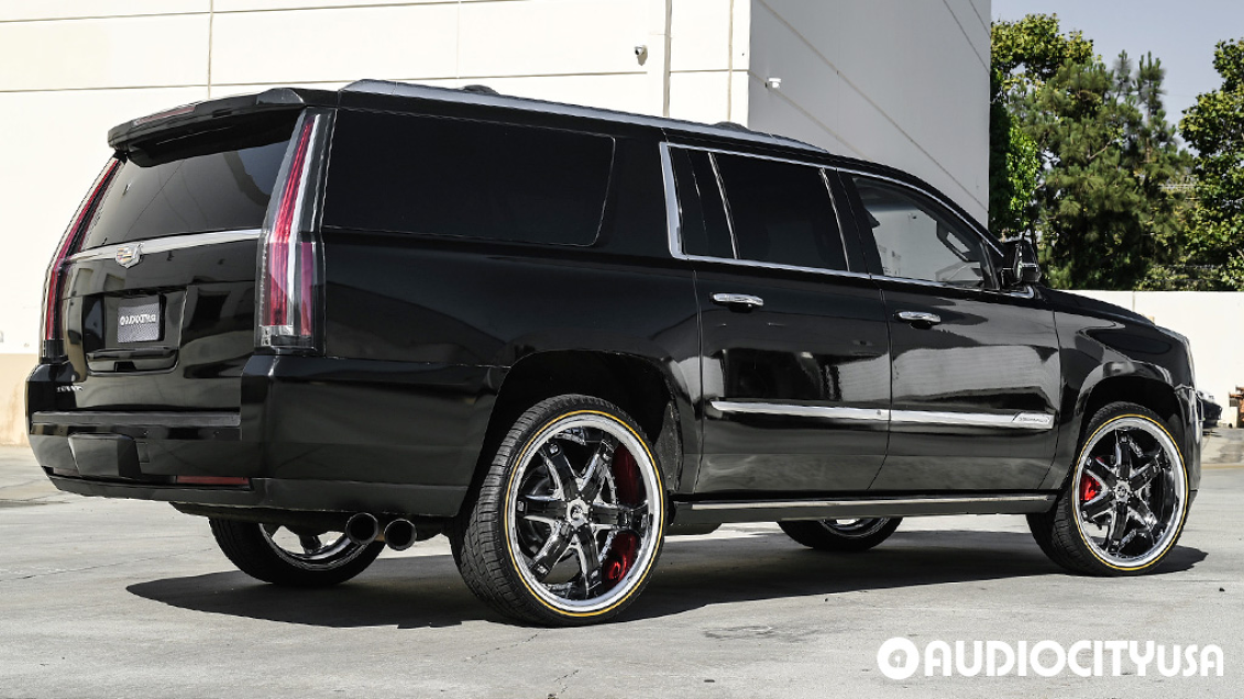 2015 Cadillac Escalade on 24" Diablo Wheels Fury Chrome with Black ...