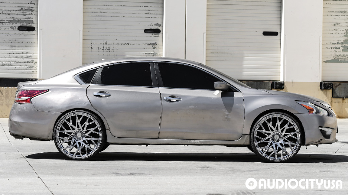2015 Nissan Altima on 24" Eclipse Wheels 101 Chrome | Gallery | AudioCityUSA