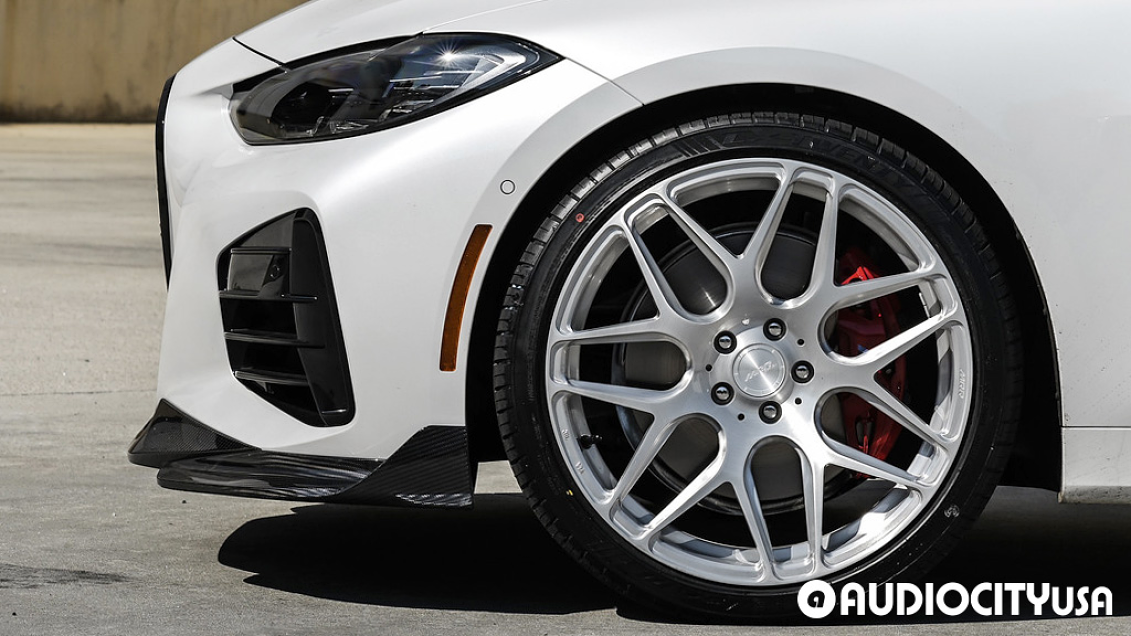 2024 BMW 4 Series on 20" MRR Wheels FS01 Brushed Silver Metallic ...