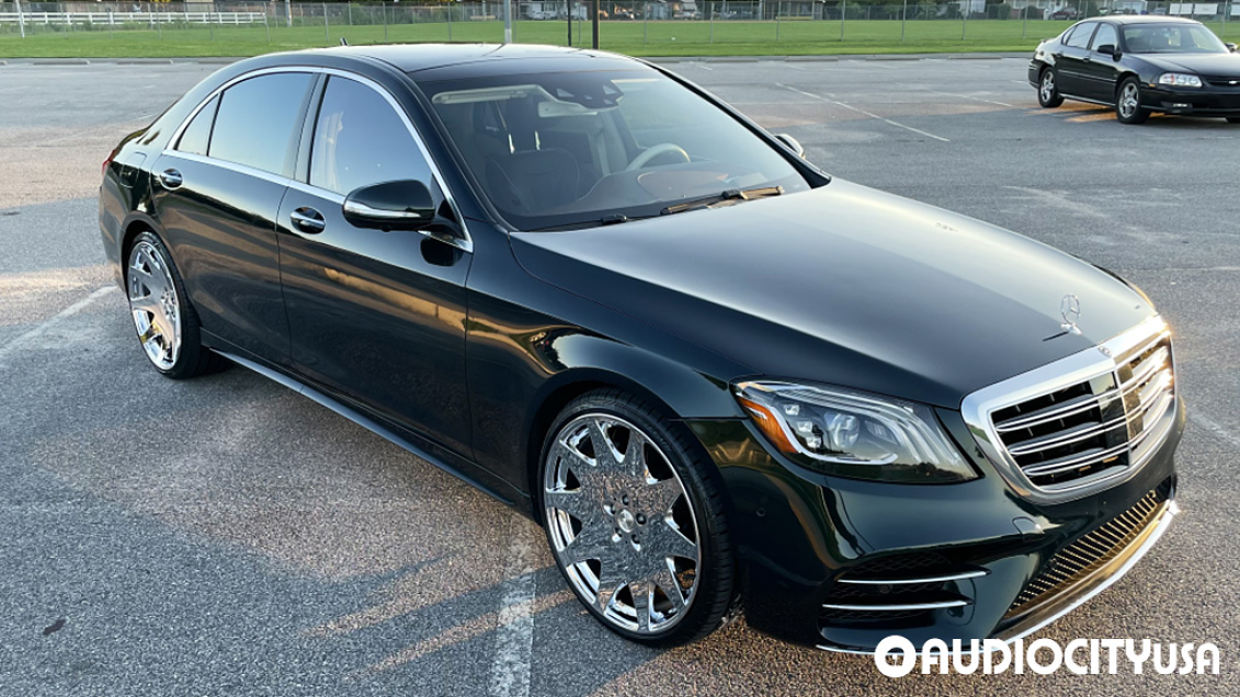 2018 Mercedes-Benz S-Class on 22" MRR Wheels HR3 Silver Machined with ...