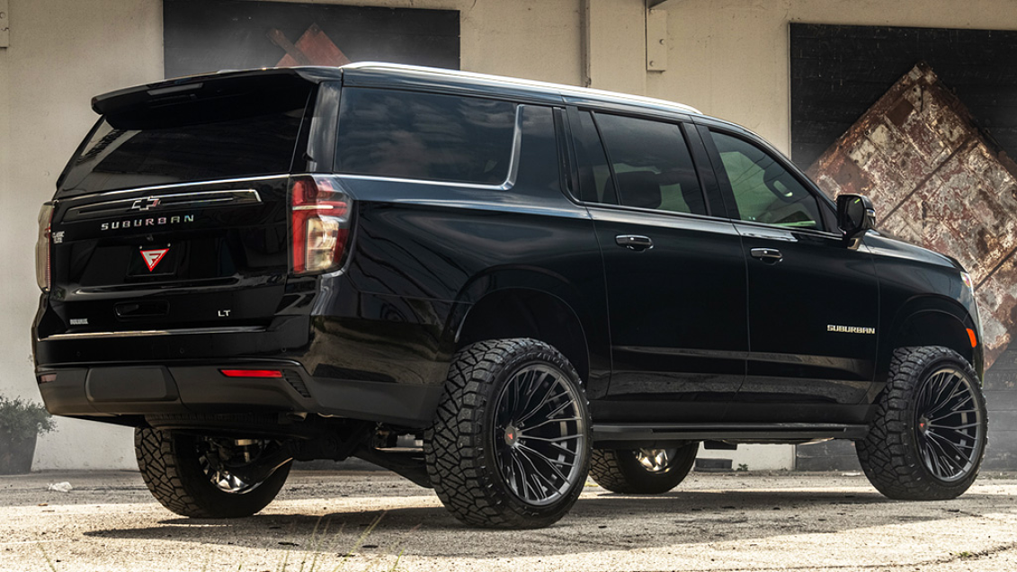 2024 Chevrolet Suburban on 22" Ferrada Wheels FTR9 Noir Black | Gallery ...