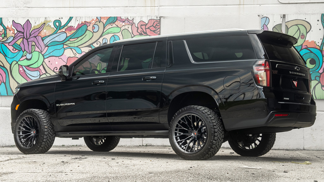 2024 Chevrolet Suburban on 22" Ferrada Wheels FTR9 Noir Black | Gallery ...