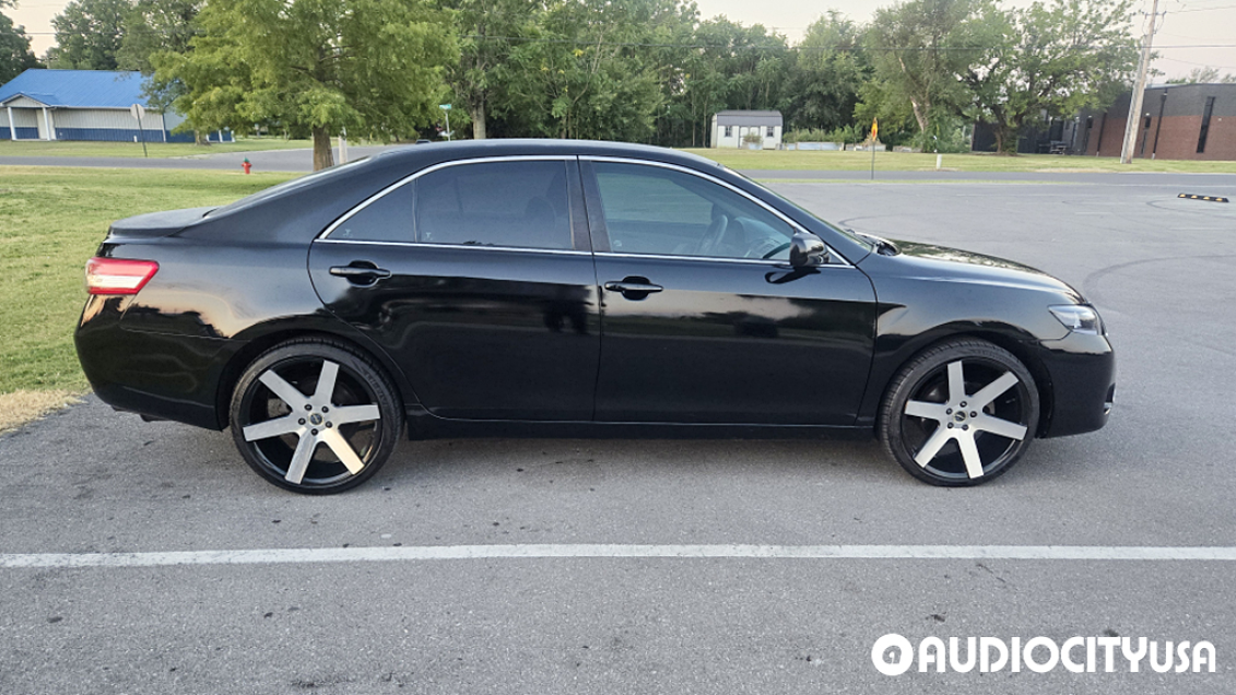 2010 Toyota Camry on 20" Strada Wheels Coda Gloss Black Machined ...