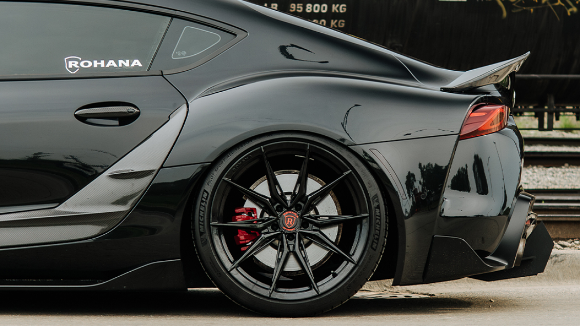 2022 Toyota Supra on 20" Rohana Wheels RFX13 Gloss Black | Gallery ...
