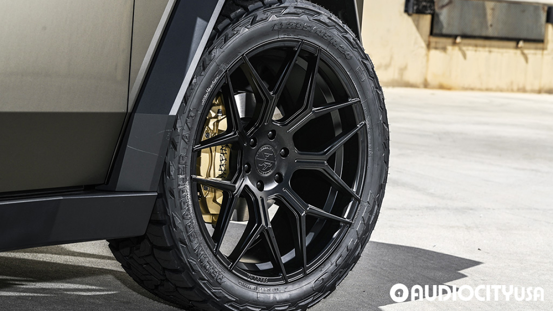 2024 Tesla Cybertruck on 24" Ferrada Wheels FT3 Matte Black | Gallery ...