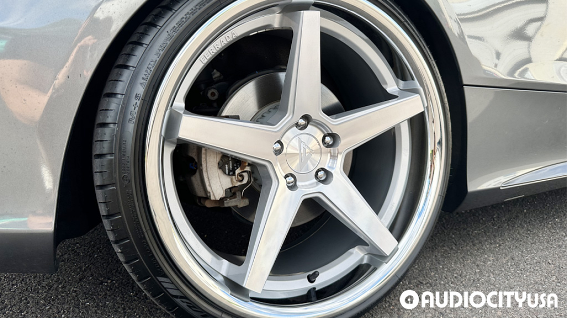 2017 Mercedes-Benz C-Class on 20" Ferrada Wheels FR3 Silver Machined ...