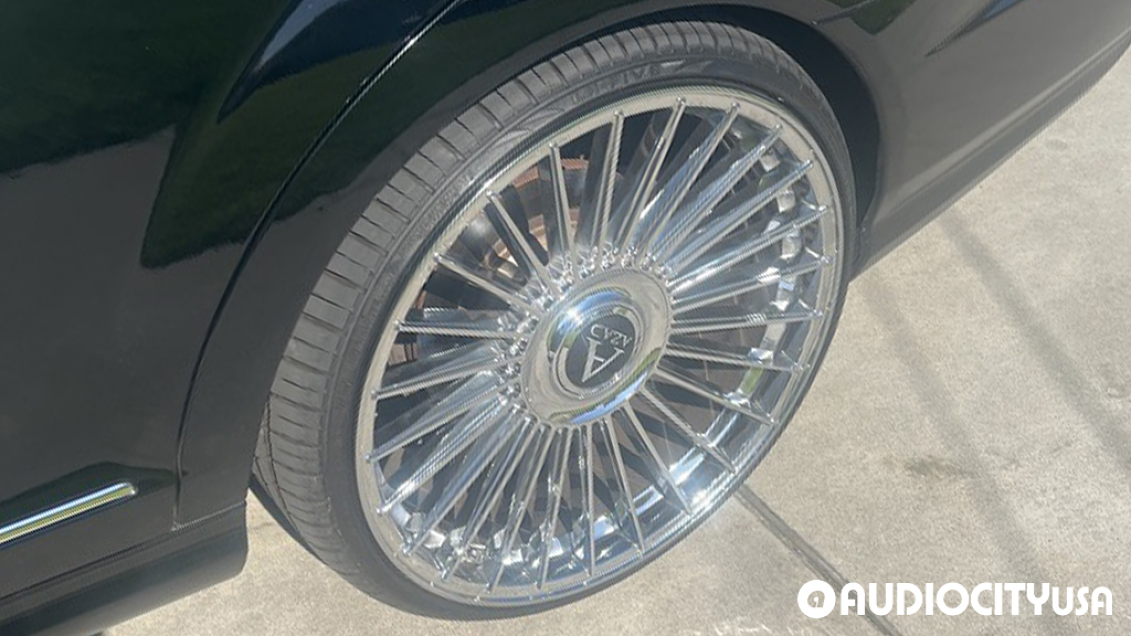 2010 Mercedes-Benz S-Class on 22" Azad Wheels AZ25 - XL Cap Chrome ...