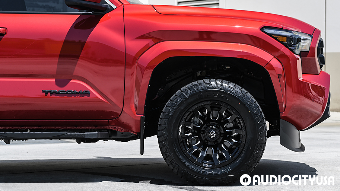 2024 Toyota Tacoma 4WD on 17" Fuel Wheels D673 Blitz Gloss Black Milled ...