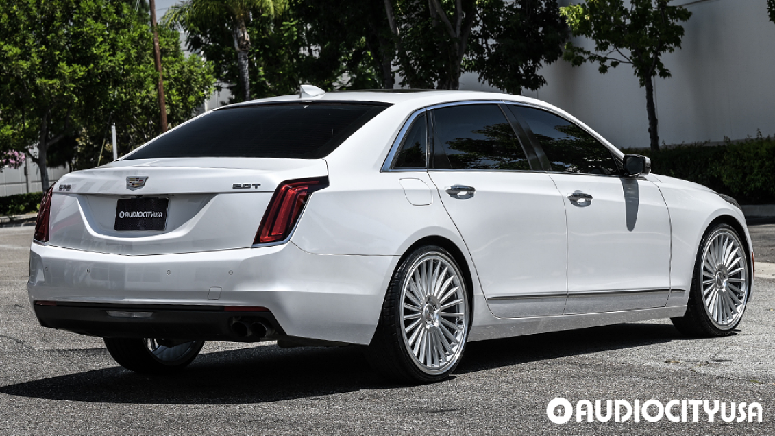 2016 Cadillac CT6 on 22" Koko Kuture Wheels Parlato Gloss Silver with ...