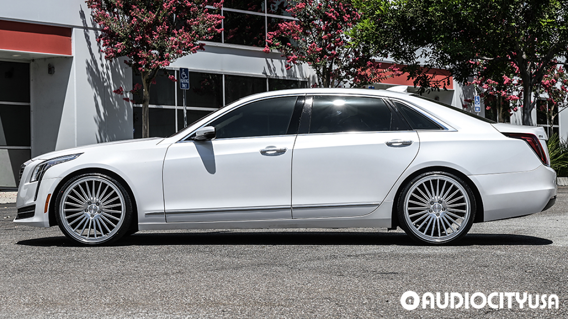2016 Cadillac CT6 on 22" Koko Kuture Wheels Parlato Gloss Silver with Polished Lip | Gallery ...