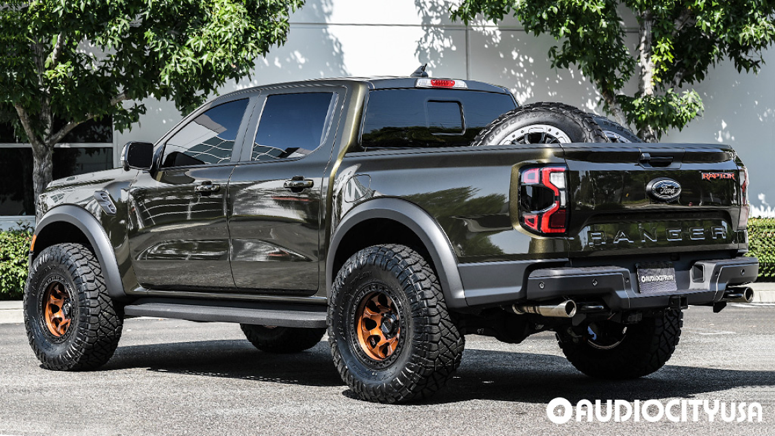 2024 Ford Ranger on 17" KMC Wheels KM550 Riot SBL Custom Root Beer ...