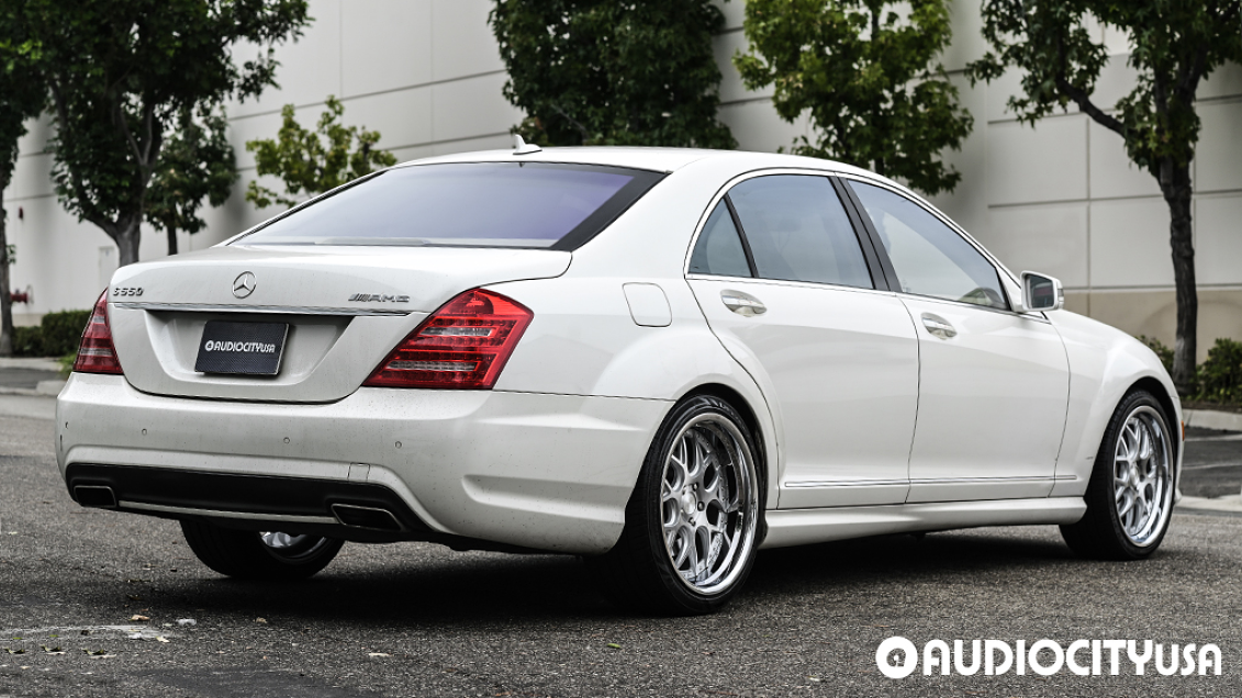 2011 Mercedes-Benz S-Class on 20" Rennen Wheels CSL 2 Silver with ...