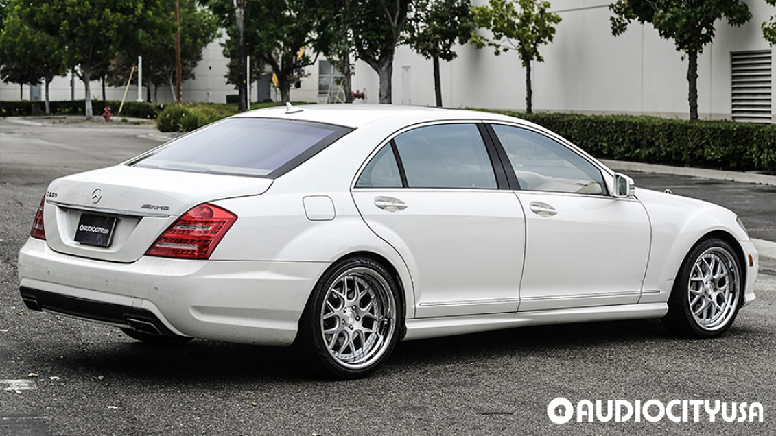 2011 Mercedes-Benz S-Class on 20" Rennen Wheels CSL 2 Silver with ...