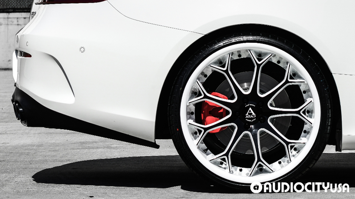 2019 Mercedes-AMG E-Class AMG on 22" Azad Wheels AZ99 Custom White with ...