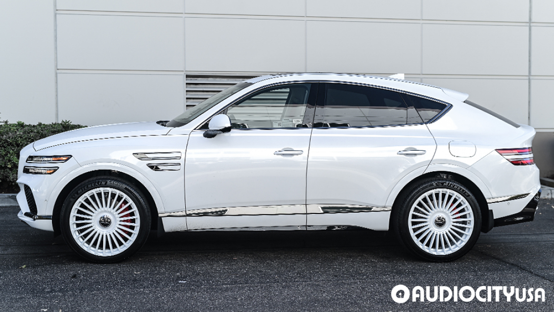 2025 Genesis GV80 on 22" Strada Wheels Martello - Floating Cap Gloss ...