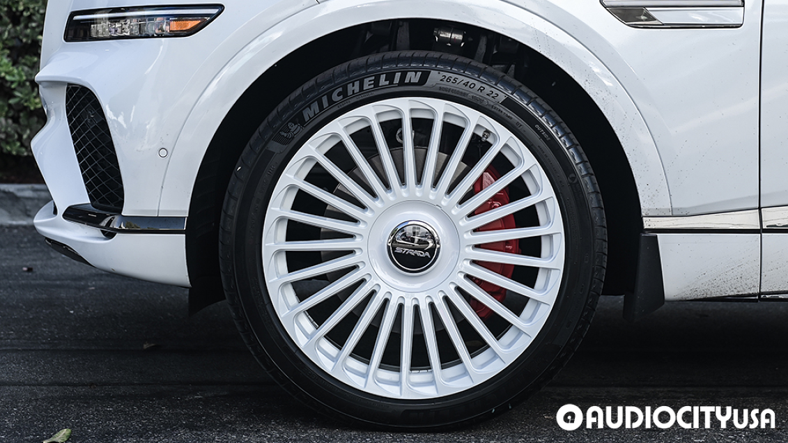 2025 Genesis GV80 on 22" Strada Wheels Martello - Floating Cap Gloss ...