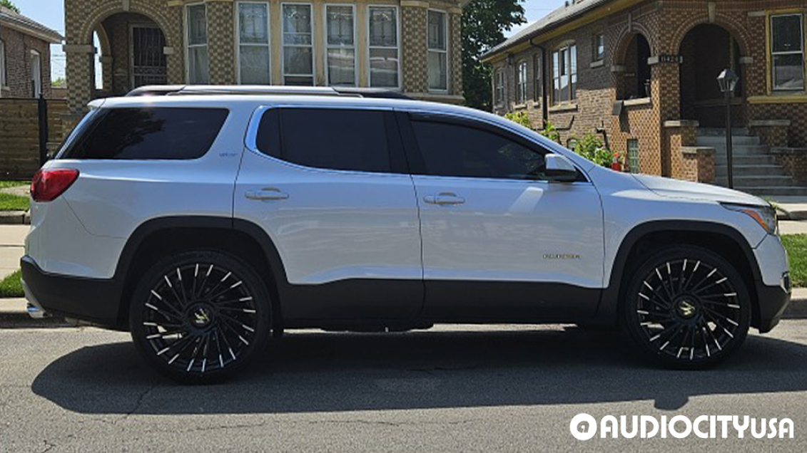 2018 GMC Acadia on 22" Lexani Wheels Wraith-XL Gloss Black Machined ...