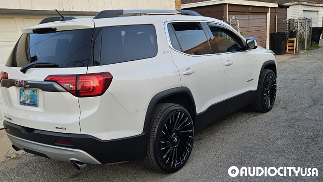 2018 GMC Acadia on 22" Lexani Wheels Wraith-XL Gloss Black Machined ...