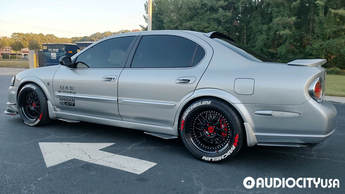 2003 Nissan Maxima on 18" ESR Wheels SR01 Gloss Black | Gallery | AudioCityUSA
