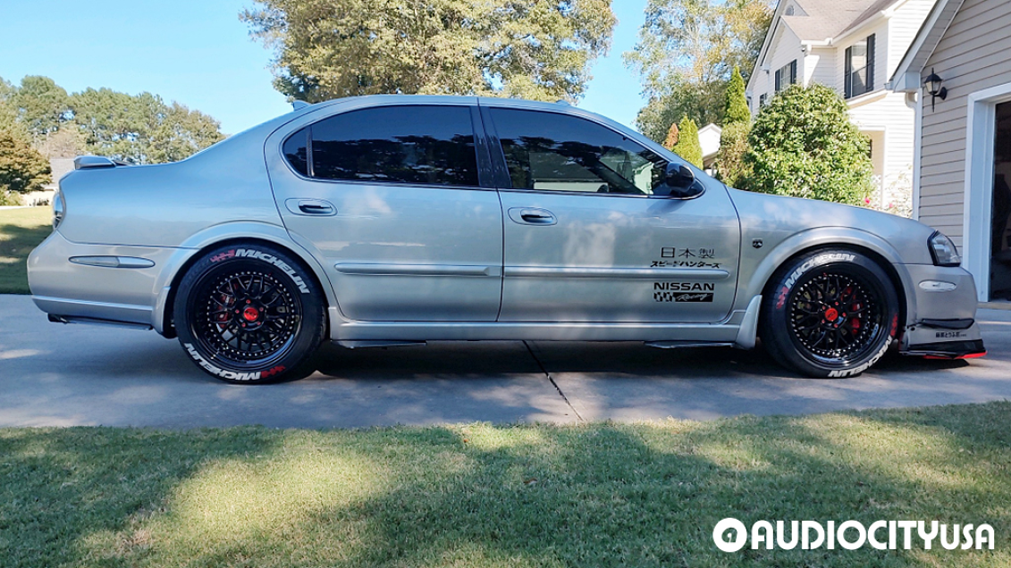 2003 Nissan Maxima on 18" ESR Wheels SR01 Gloss Black | Gallery ...