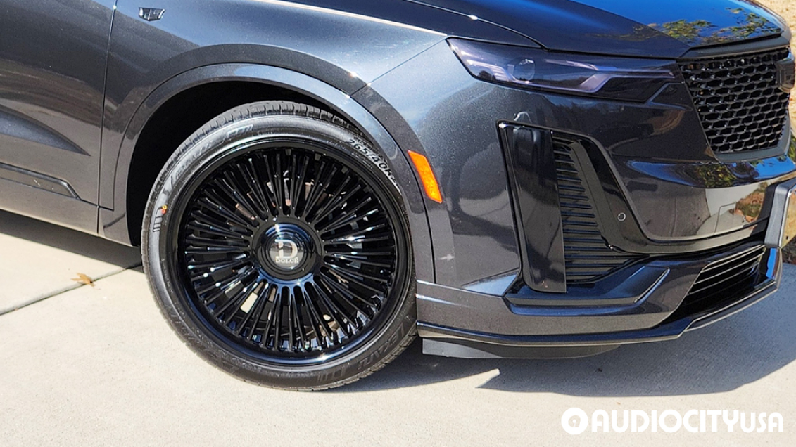 2020 Cadillac XT6 on 22" Dolce Luxury Wheels Razzo Gloss Black ...