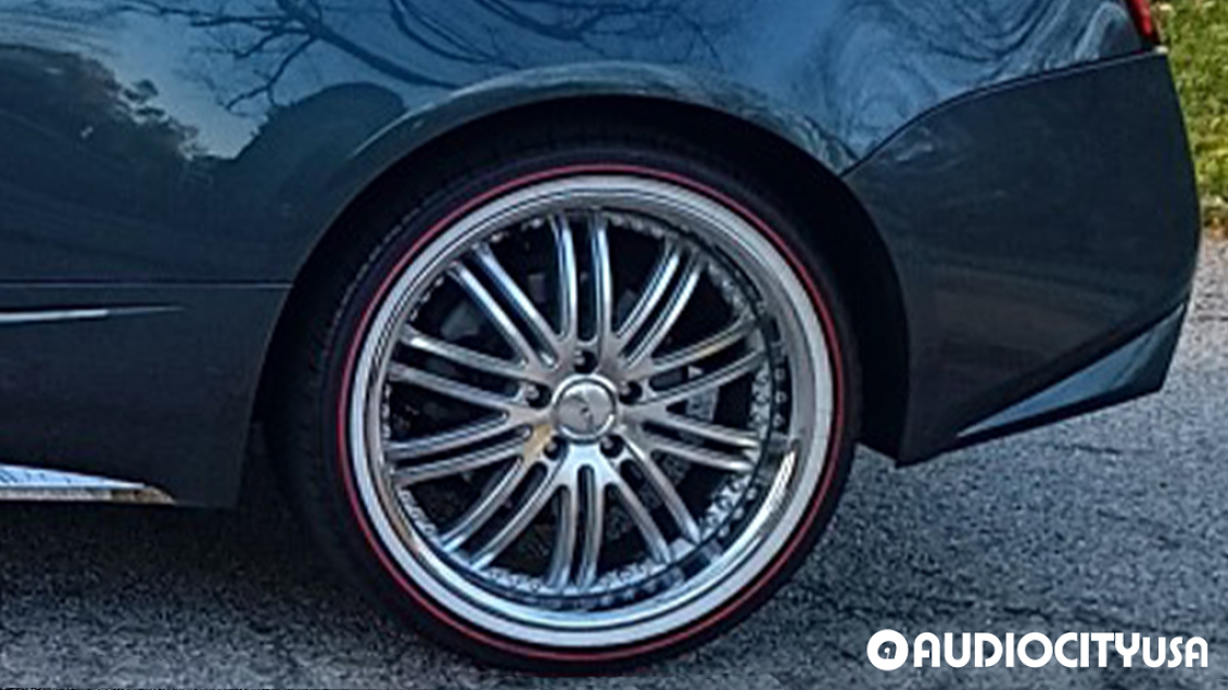 2012 Cadillac CTS on 20" XIX Wheels X23 Silver Machine with SS Lip ...