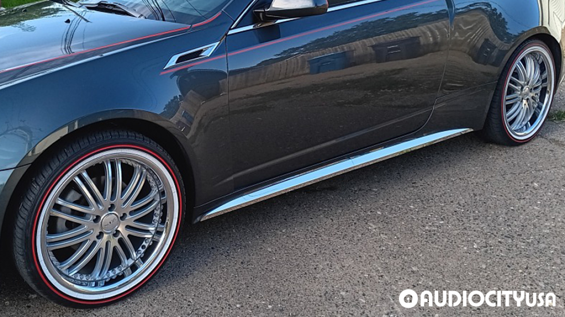 2012 Cadillac CTS on 20" XIX Wheels X23 Silver Machine with SS Lip ...