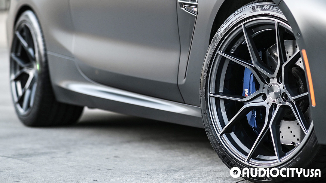 2021 BMW M8 on 20" Stance Wheels SF07 Brushed Dual Gunmetal | Gallery ...