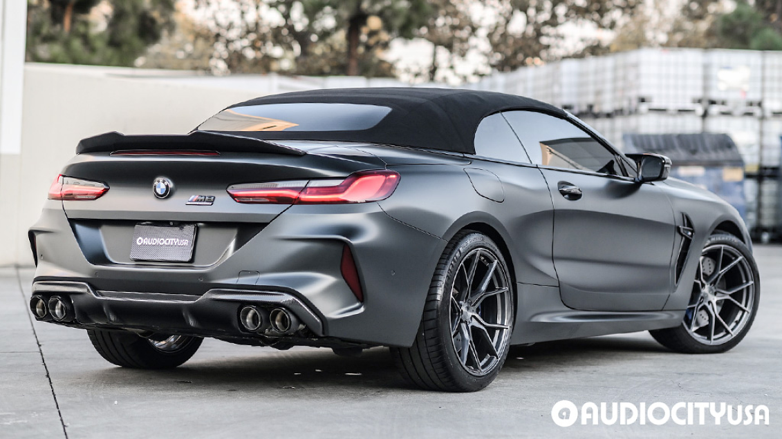 2021 BMW M8 on 20" Stance Wheels SF07 Brushed Dual Gunmetal | Gallery ...
