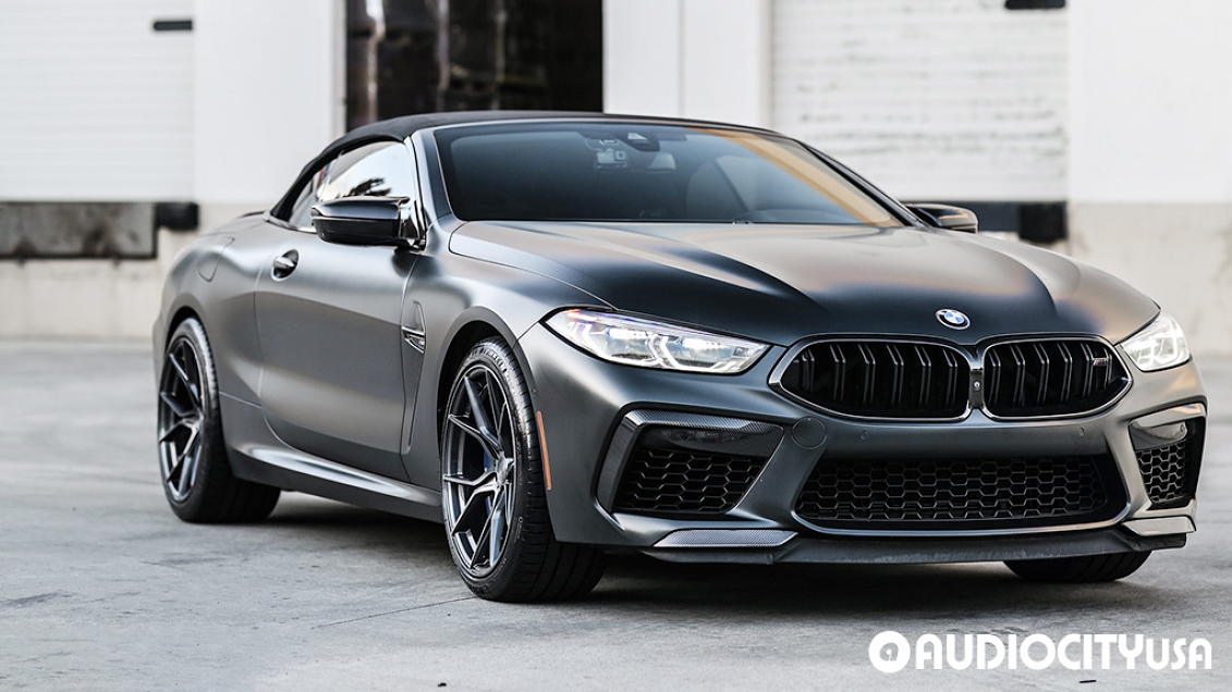 2021 BMW M8 on 20" Stance Wheels SF07 Brushed Dual Gunmetal | Gallery ...