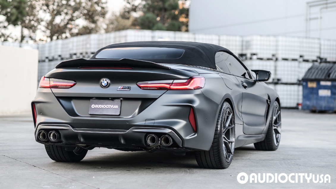 2021 BMW M8 on 20" Stance Wheels SF07 Brushed Dual Gunmetal | Gallery ...