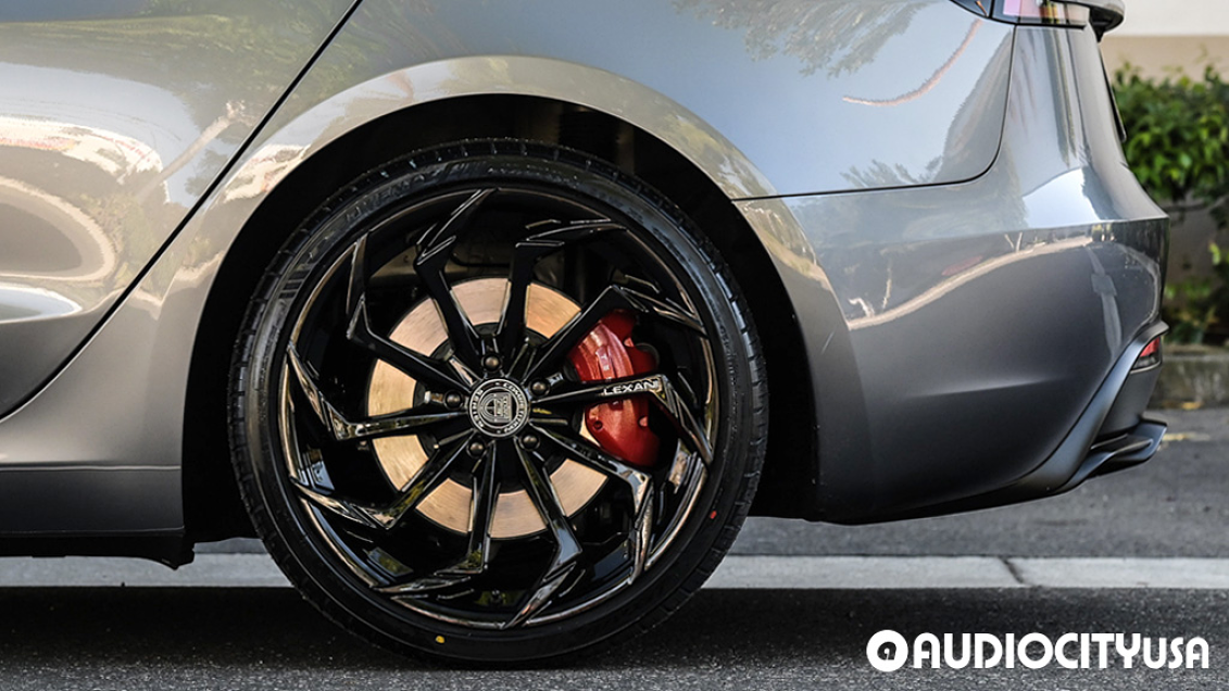 2024 Tesla Model 3 on 20" Lexani Wheels Static Gloss Black | Gallery ...