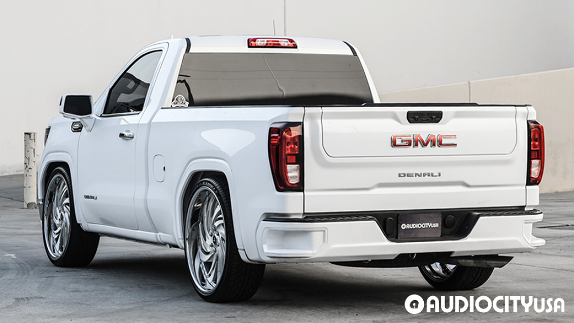 2024 GMC Sierra 1500 on 26" Artis Forged Wheels Draco Brushed Silver ...