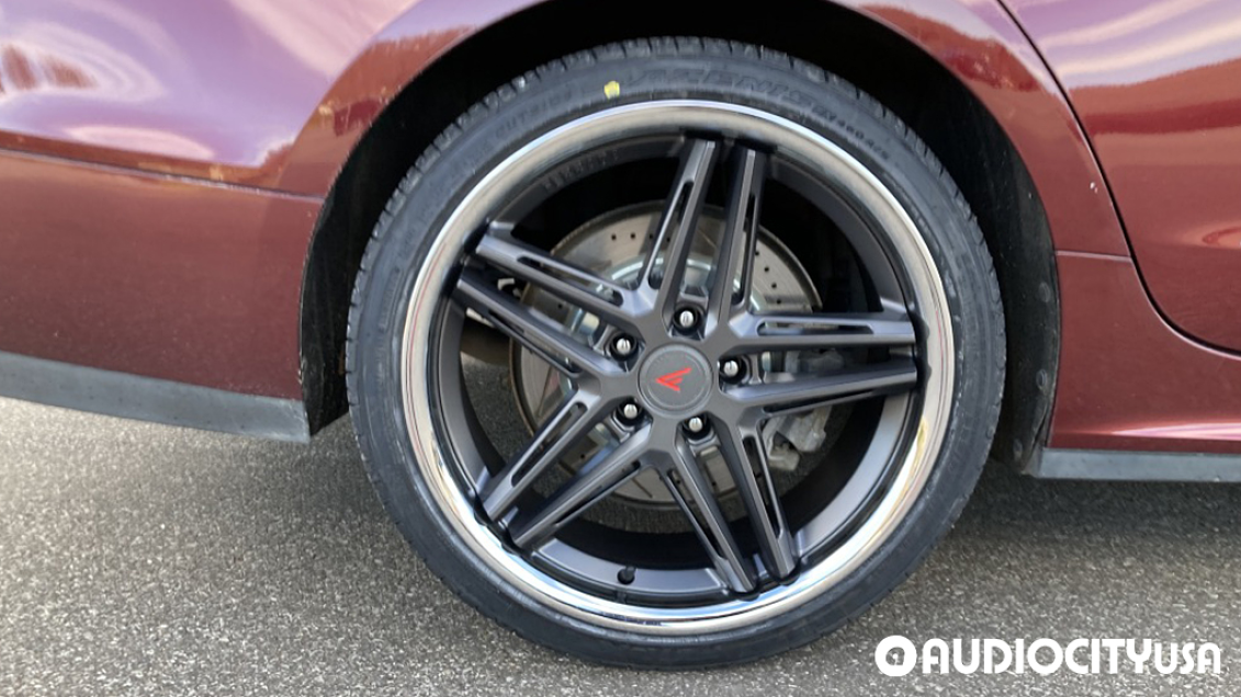 2014 Cadillac ATS on 19" Ferrada Wheels CM1 Matte Graphite with Chrome ...