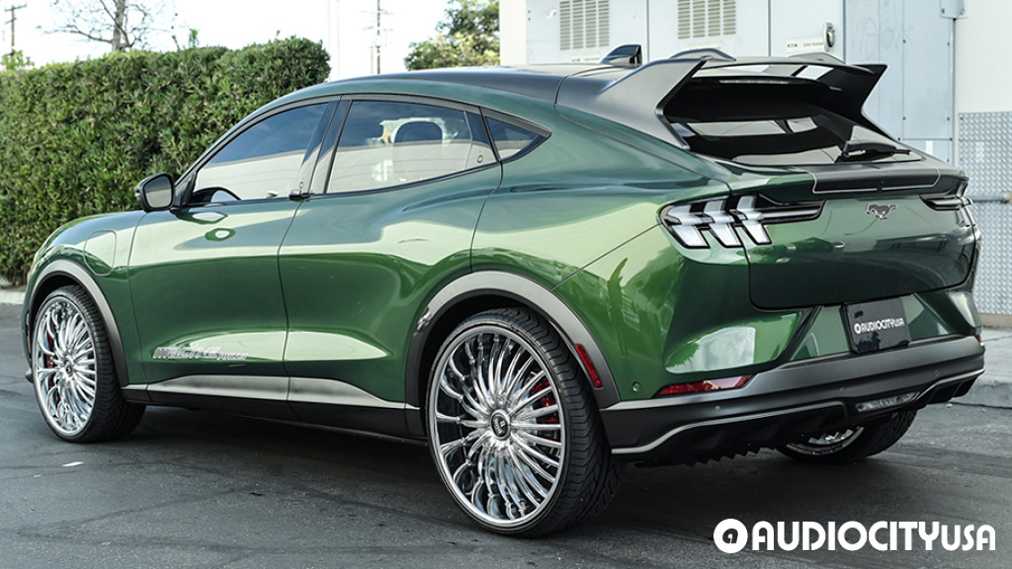 2024 Ford Mustang Mach-E on 24" Dub Wheels Suave S140 Chrome | Gallery ...