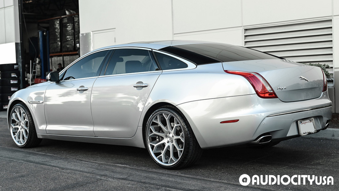 2011 Jaguar XJ on 22" AZAD Wheels AZ99 Silver with Chrome SS Lip ...