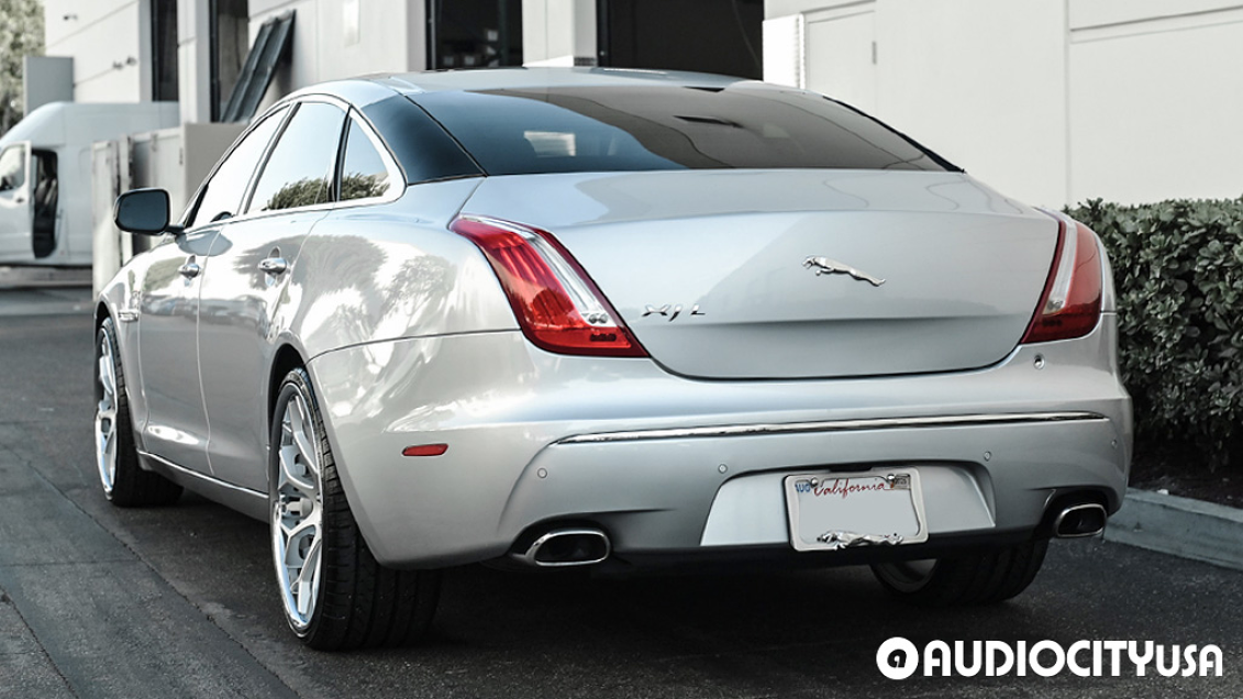 2011 Jaguar XJ on 22" AZAD Wheels AZ99 Silver with Chrome SS Lip ...