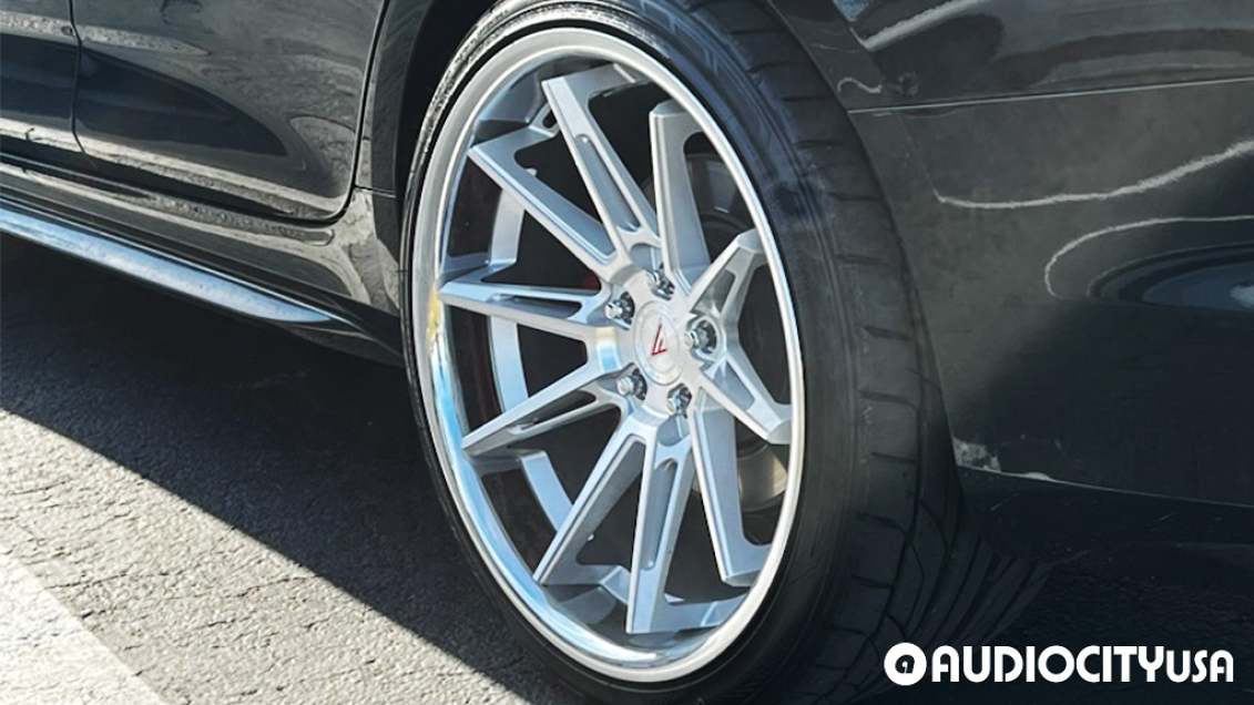 2020 Cadillac CT4-V on 20" Ferrada Wheels CM2 Silver Machined with ...