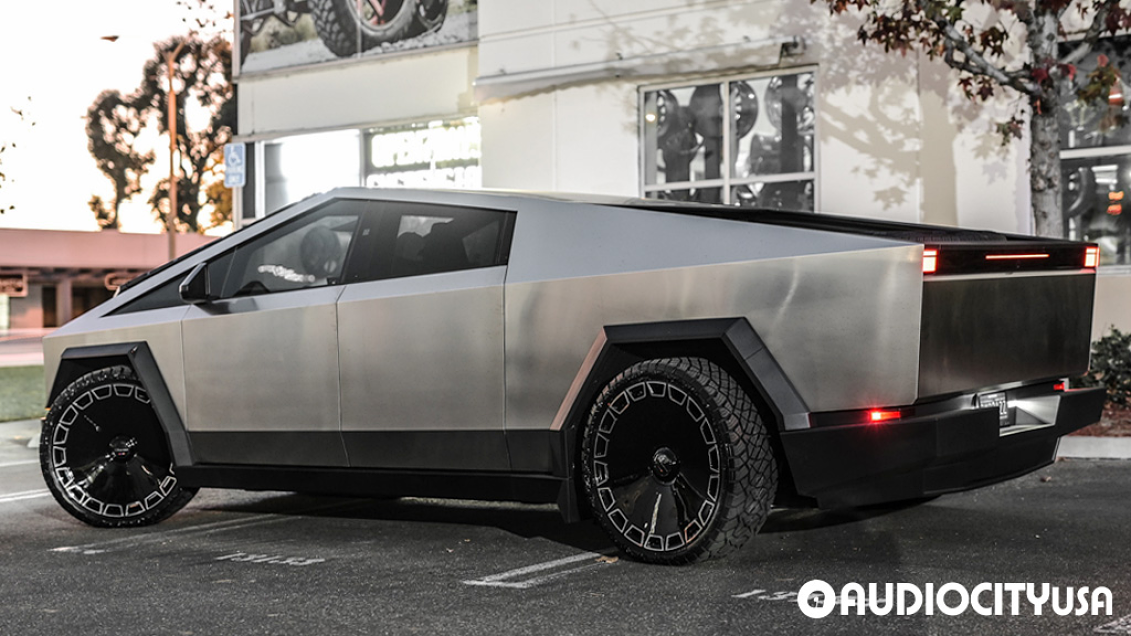 2024 Tesla Cybertruck on 26" Giovanna Wheels Dicotto Gloss Black with ...