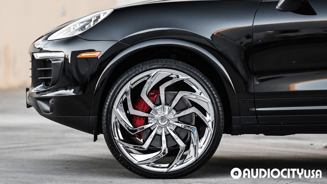 2017 Porsche Cayenne on 24" Lexani Wheels Shadow Chrome | Gallery ...