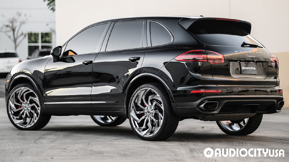 2017 Porsche Cayenne on 24" Lexani Wheels Shadow Chrome | Gallery ...