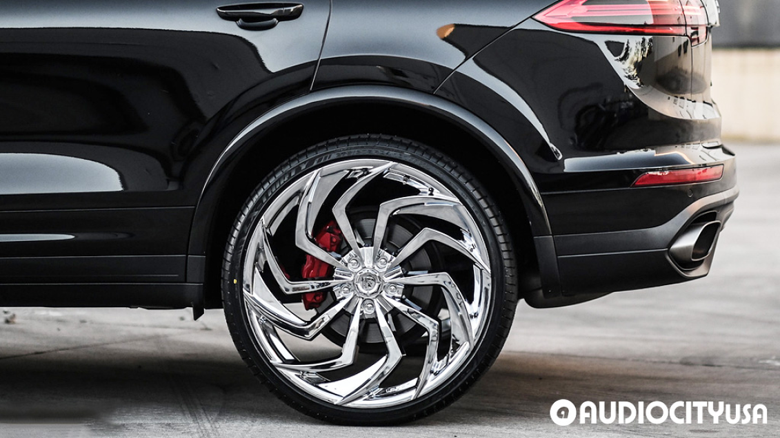 2017 Porsche Cayenne on 24" Lexani Wheels Shadow Chrome | Gallery ...