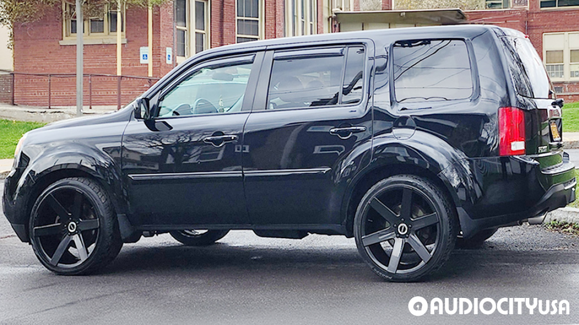 2015 Honda Pilot on 22" Strada Wheels Coda Gloss Black | Gallery ...