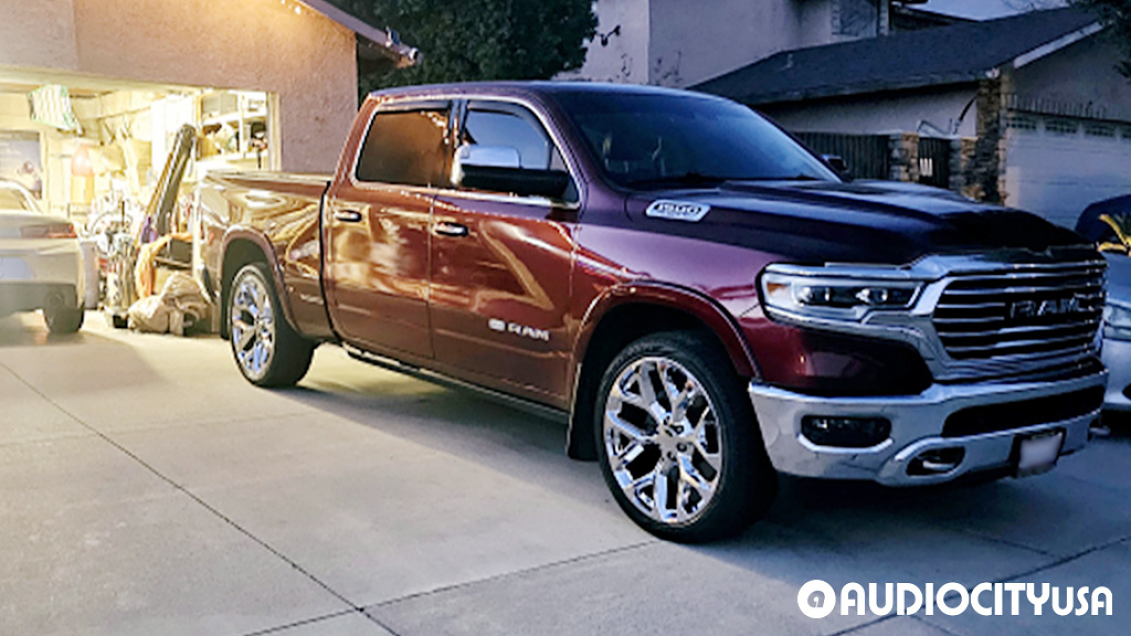 2019 RAM 1500 on 24" OEM Replica Wheels Snowflake Chrome | Gallery ...